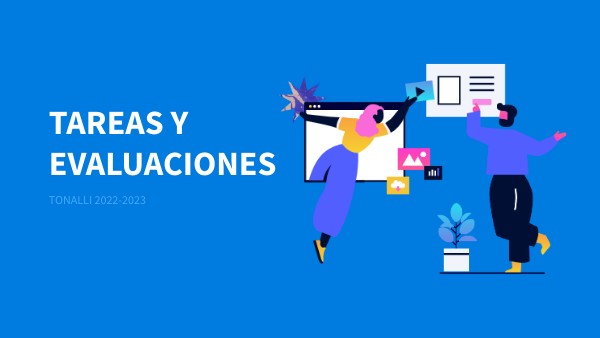 TAREAS Y EVALUACIONES