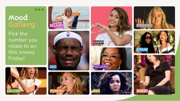 CELEBRITY MOOD BOARD