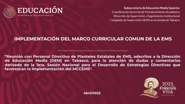 Presentación Implementación del MCCEMS