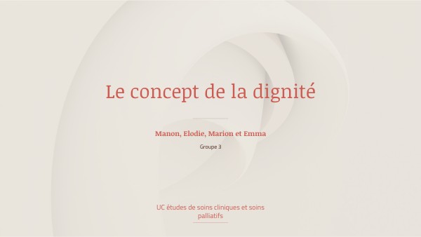 La dignité