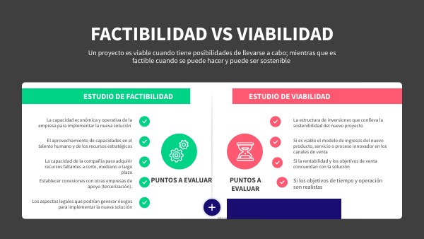 Factibilidad vs Viabilidad
