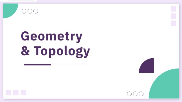 Geometry and Topology