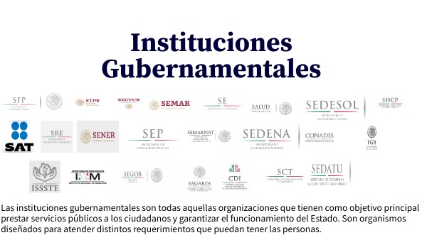 Instituciones Gubernamentales
