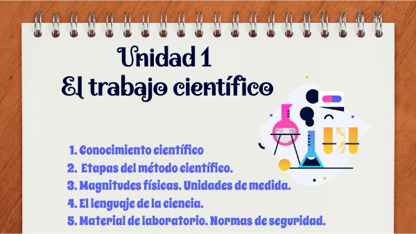 Unidad 1 El trabajo científico
