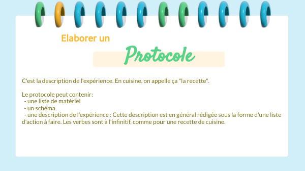 Elaborer un protocole
