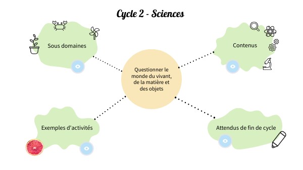 Carte mentale - Cycle 2 - Sciences