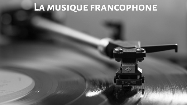 La musique francophone
