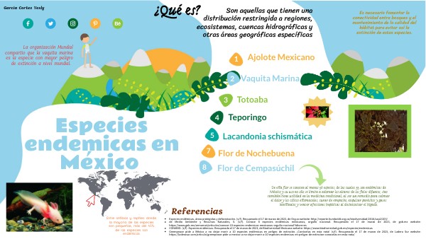 Especies endémicas en México