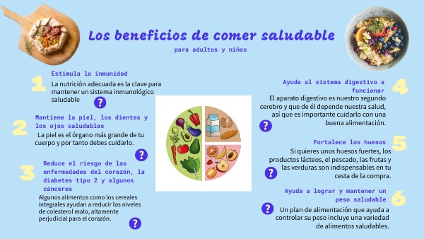 Los beneficios de comer saludable