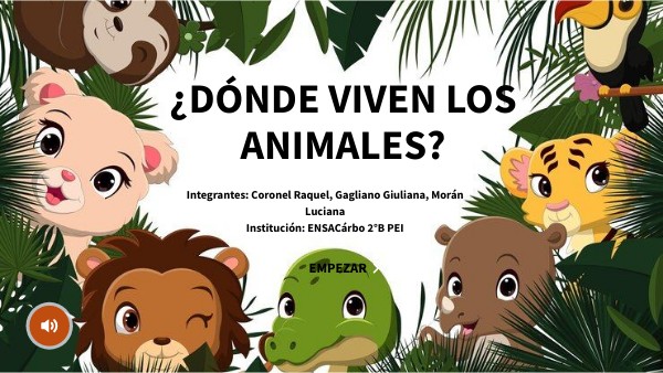 ¿Dónde viven los animales