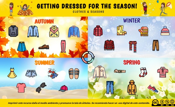 Vocabulary: clothes and seasons
