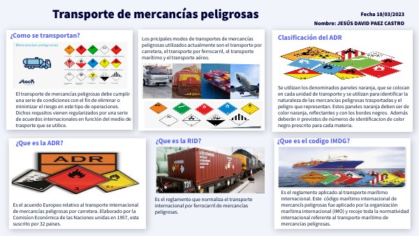TRANSPORTES DE MERCACÍAS PELIGROSAS