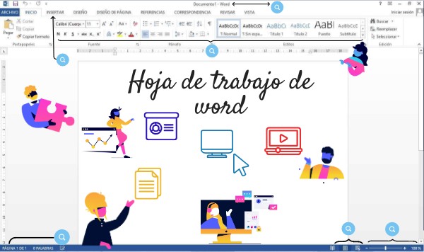 Hoja de trabajo de word