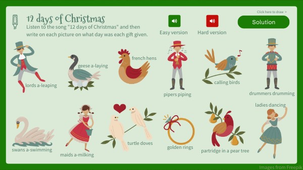 12 days of Christmas