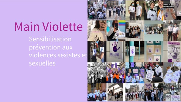 Main violette
