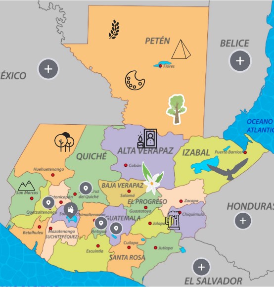 El Mapa de Guatemala