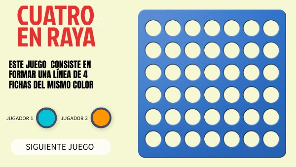JUEGO CUATRO EN RAYA