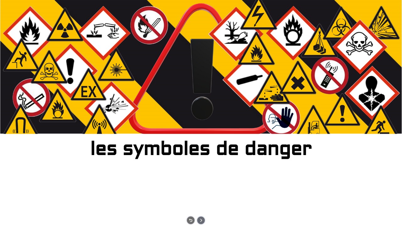 les symboles de danger