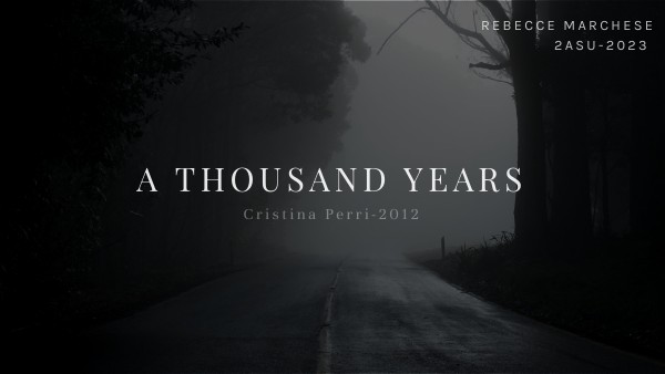 A THOUSAND YEARS