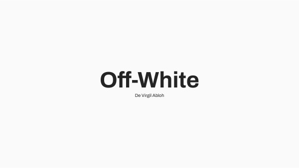 Presentation Off-white