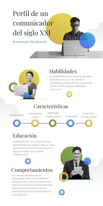 Infografía sobre el perfil de un comunicador