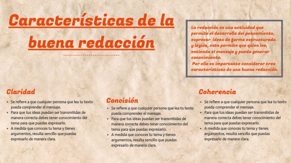 Características de la buena redacción