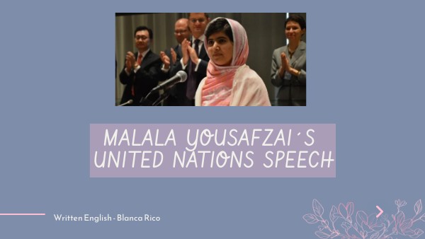 Malala Yousafzai Speech: Education First – XPMKIH