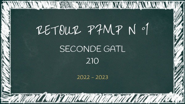 RETOUR PFMP N °1