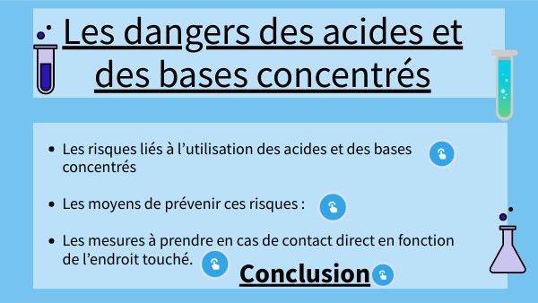 Copie - Les dangers des acides et des bases concentrés
