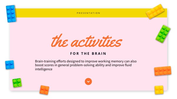 the activities for the brain