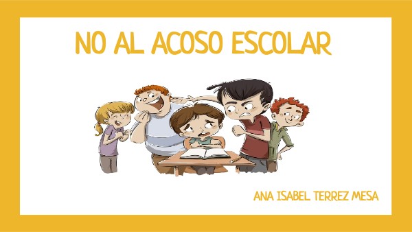No al acoso escolar
