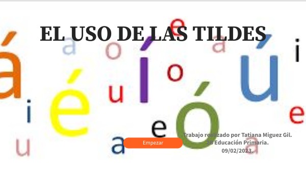 PRESENTACIÓN TILDES