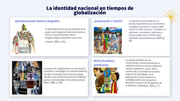 La identidad nacional en tiempos de globalización