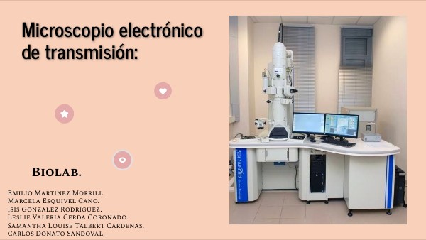 Microscopio electrónico de transmisión.