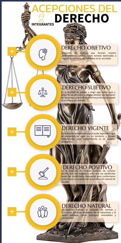 INFOGRAFÍA ACEPCIONES DEL DERECHO