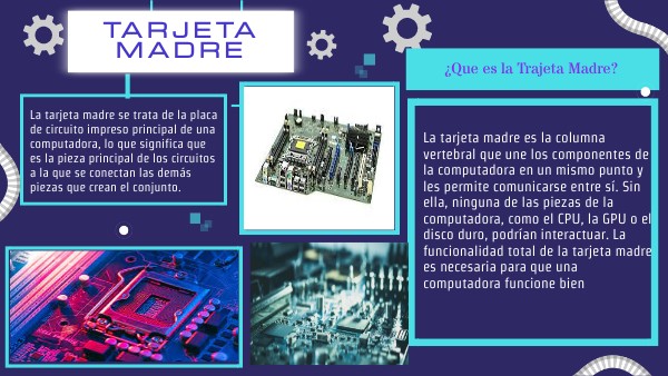 INFOGRAFIA TARJETA MADRE