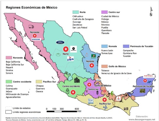 ZONAS ECONÓMICAS DE MÉXICO