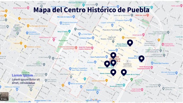 MAPA DEL CENTRO HISTÓRICO DE PUEBLA