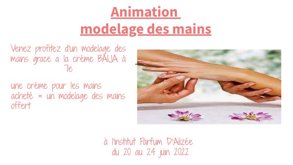 Modelage des mains animation