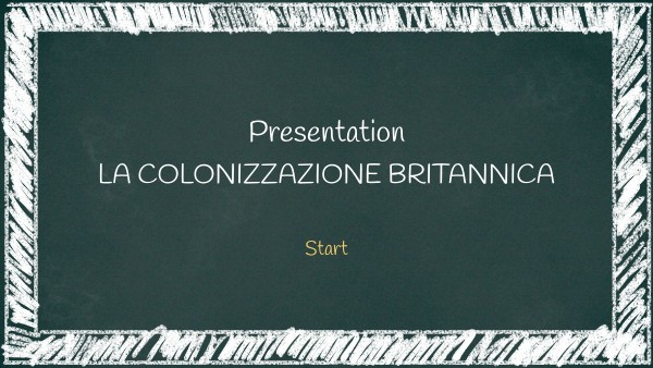 la colonizzazione britannica