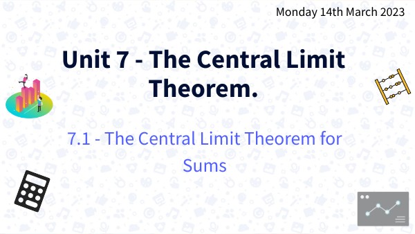 Central Limit Theorem