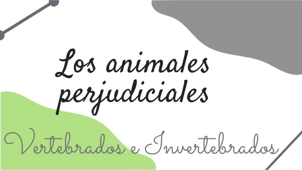 Animales perjudiciales