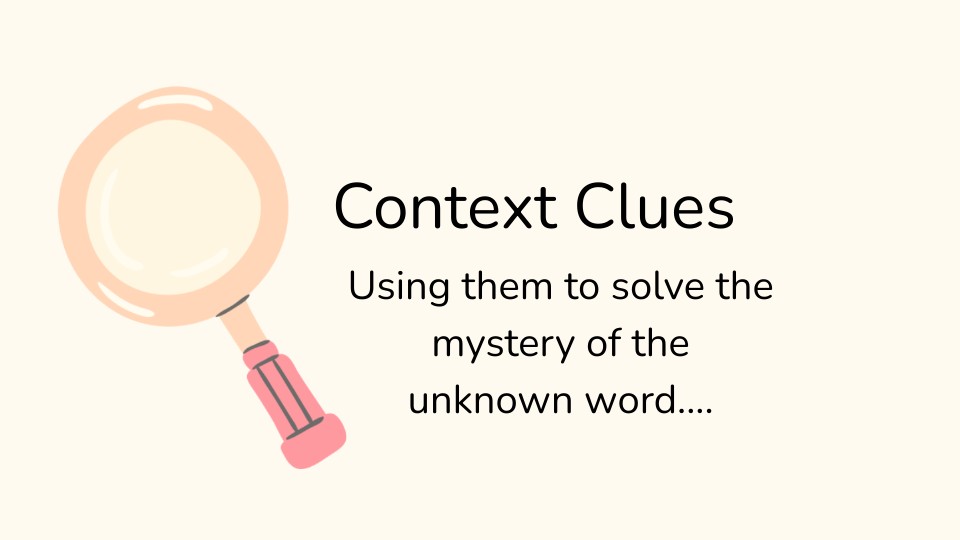 context clues review lesson