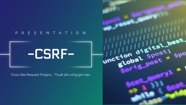 CSRF PRESENTATION