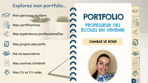 Portfolio professeur des écoles en devenir - Camille Le Roux