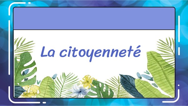 La citoyenneté