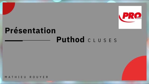 Oral présentation Puthod