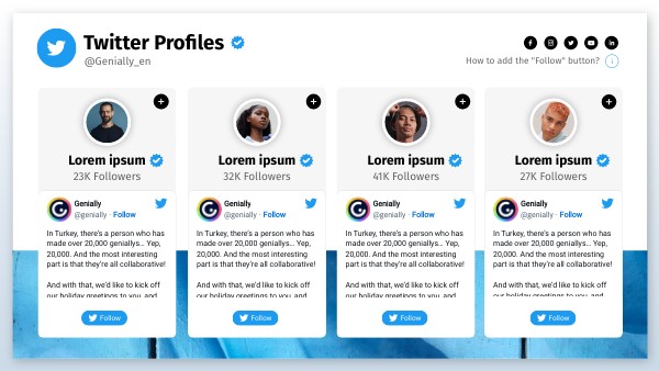 TWITTER PROFILES