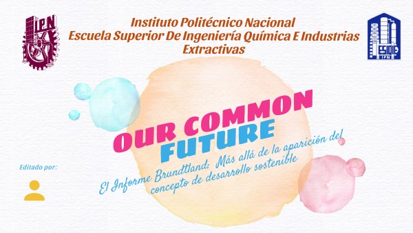PRESENTACIÓN "Our Common Future"