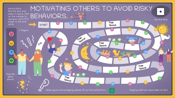 Motivating others to avoid risk behaviors.